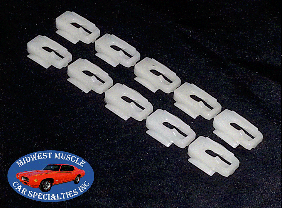 NOS Body Side Moulding Clips 10pc NOS For 1977-1992 Cadillac - Body ...
