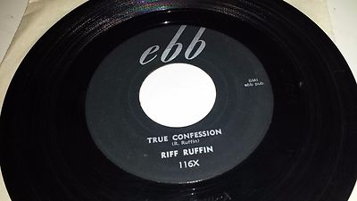 RIFF RUFFIN Combination / True Confession EBB 116 RARE R&B 45 7" VINYL ...