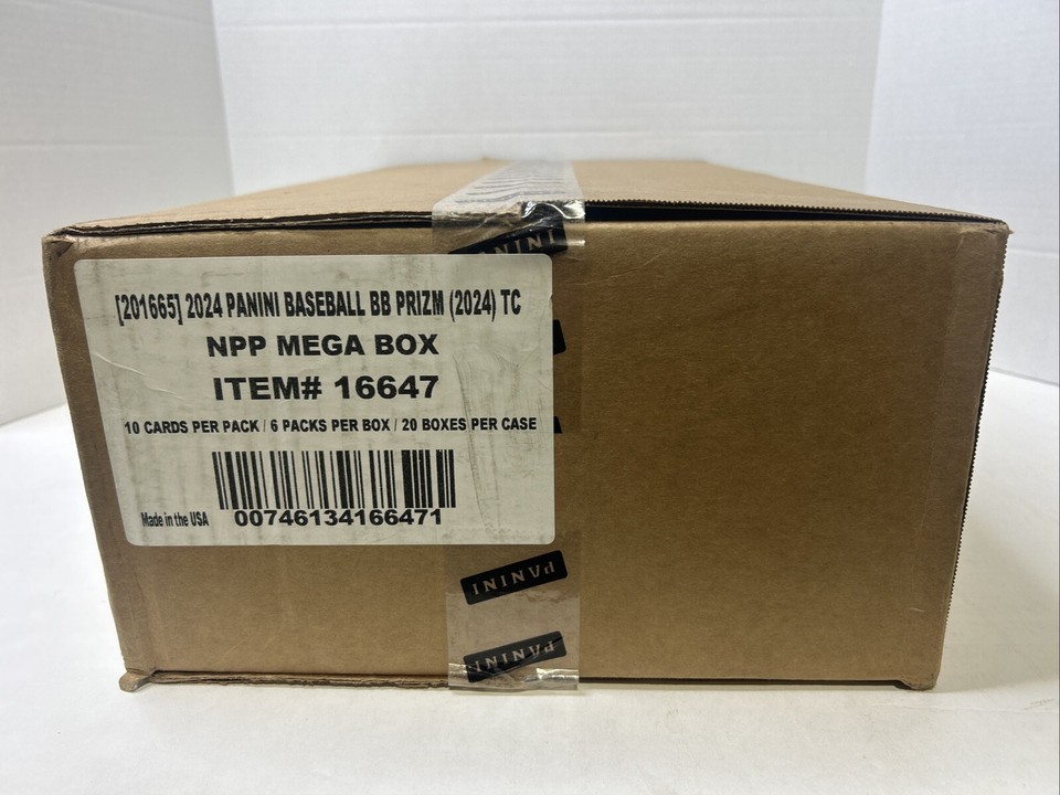 2024 PANINI PRIZM BASEBALL MEGA BOX SEALED CASE 20 BOXES 1 Auto Per Box ...