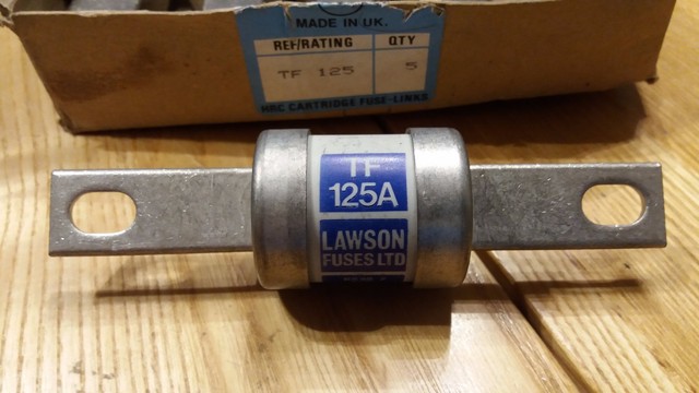 125a 415v Lawson Fuses Ltd Bs88-2 1988 Fuse - Tested and in Working ...