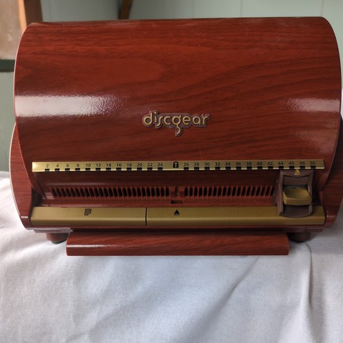 Discgear Selector 50 CD/DVD Storage Index Organizer Wood Grain Brown ...