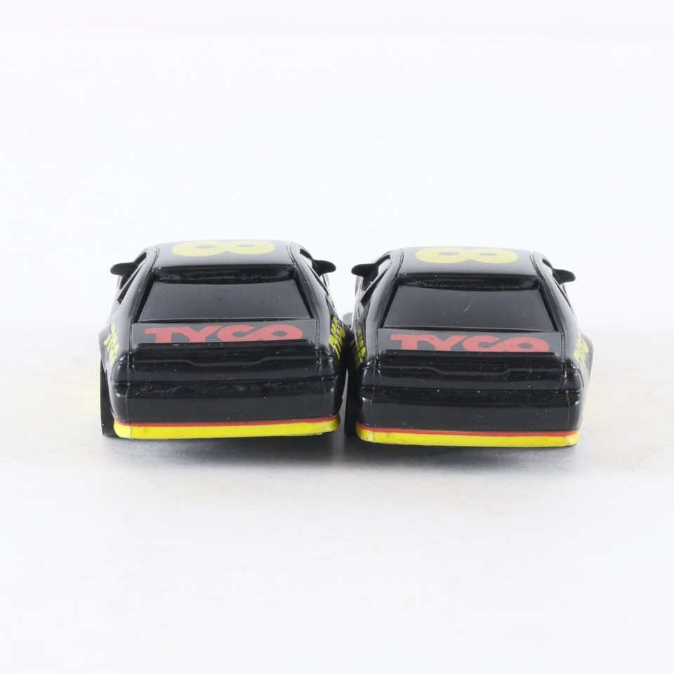 Lot Of 2 Tyco TCR Thunderbird #8 Black Yellow HO Slot Cars Chassis ...