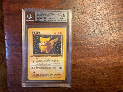 Pikachu Black Star promo #1 (Ivy Misprint) 6.5 | eBay