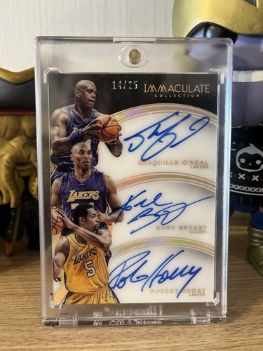 2015 Immaculate Triple Auto Kobe Bryant Shaq O’Neal Robert Horry Lakers ...