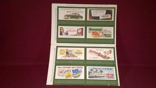 Lot #4 - LIONEL POST WAR 310 BILLBOARD 1951 10-CARD INSERT SHEET | eBay