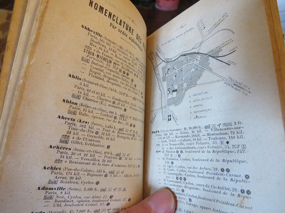 1st edition Michelin Guide 1900 (Guide Michelin 1900). ORIGINAL 125 ...