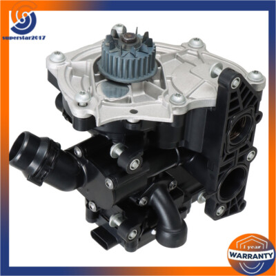 New Water Pump Thermostat Housing Assembly For VW Beetle Golf GTI ...