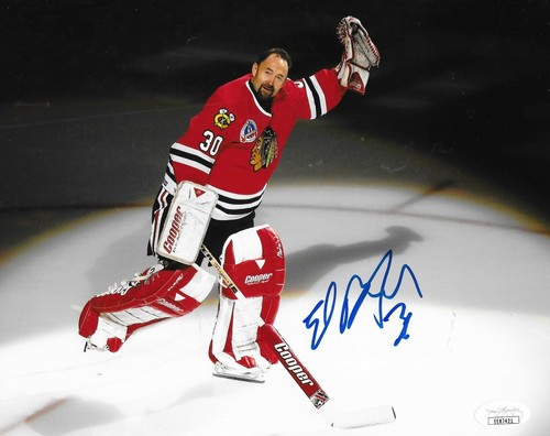 Ed Belfour signed Chicago Blackhawks 8x10 photo autographed Hawks 2 JSA ...