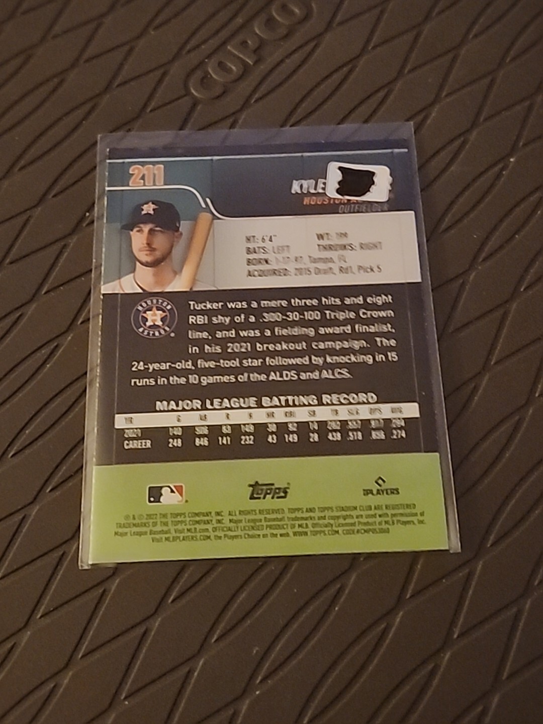 Kyle Tucker 2022 TOPPS STADIUM CLUB Baseball Card | eBay