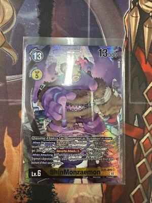 Digimon TCG ShinMonzaemon RB1-019 SR Alternate Art Alt Art Resurgence ...