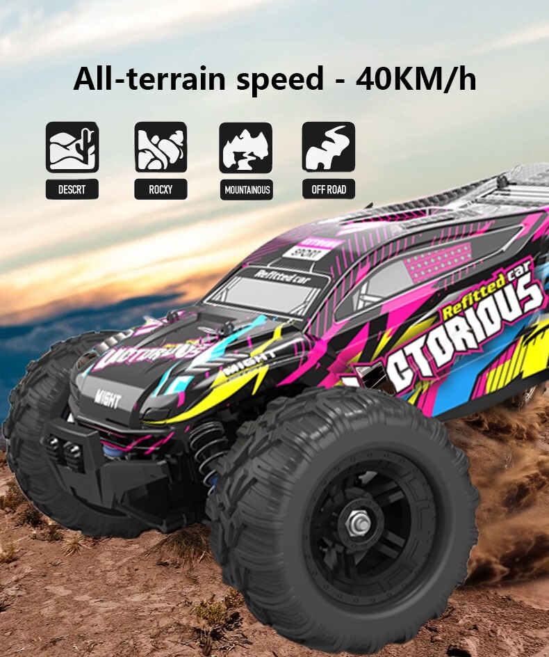 New Off-Road Remote Control Car Red 2.4Ghz High Speed 1:16 Toy Car ...