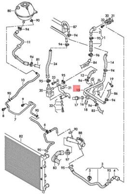 Genuine VW SEAT SKODA Polo Derby Vento-IND Coolant Pipe 6R0121070J | eBay