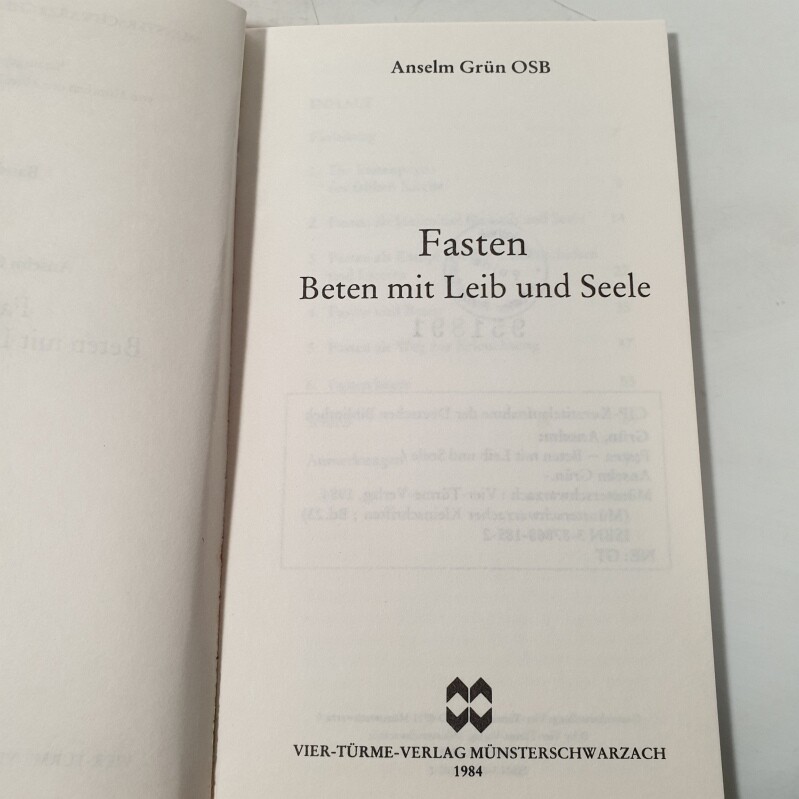 Fasten - Beten mit Leib und Seele. Grün, Anselm: | eBay
