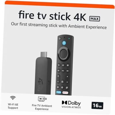 Amazon streaming device, supports Wi-Fi 6E, free & live TV Fire TV ...