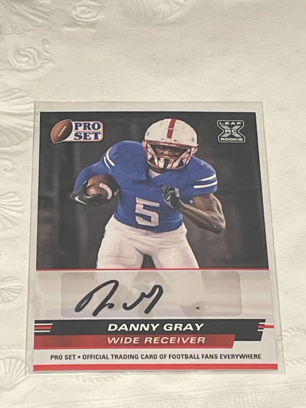2022 Leaf Pro Set Danny Gray Auto RC 49ers SMU WR #PSA-DG1 BT Red ...
