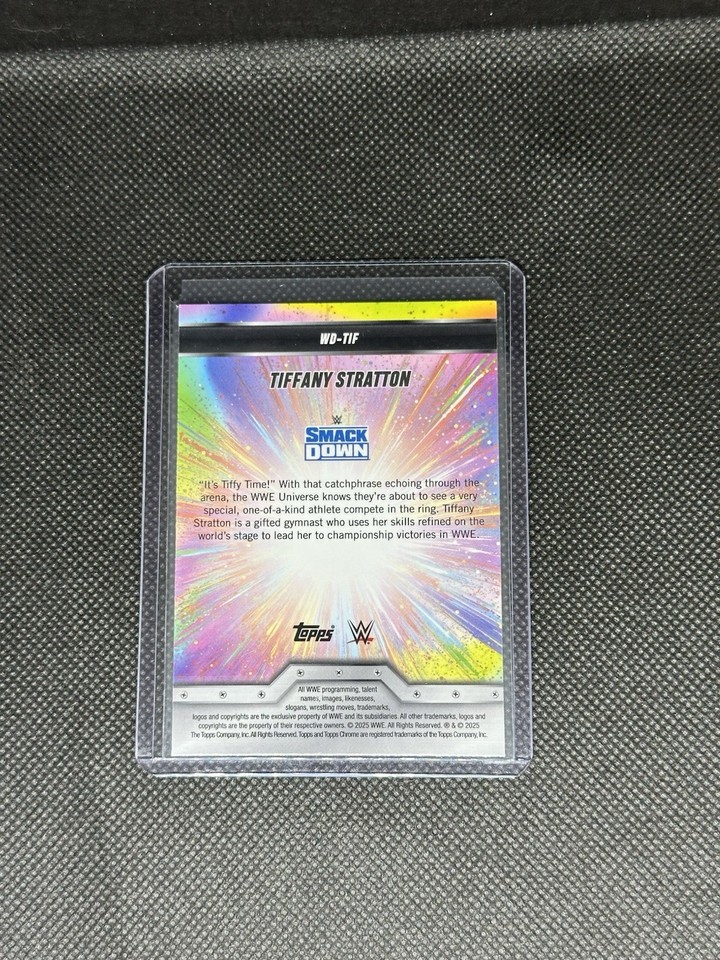 2025 Topps Chrome WWE Women's Division Tiffany Stratton #WD-TIF 64/99 ...
