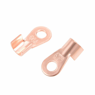 20Pcs Open Pure Copper Ring Lug TerminalsOT-50A Wire Crimp Terminal ...