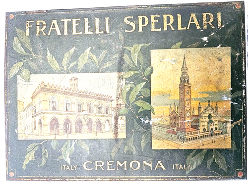 FRATELLI SPERLARI Italy Cremona Tin Almond Candy | eBay