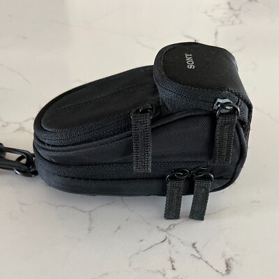 Sony LCS-CSU Black Soft Camera Case (digital, digicam, neck straps) | eBay