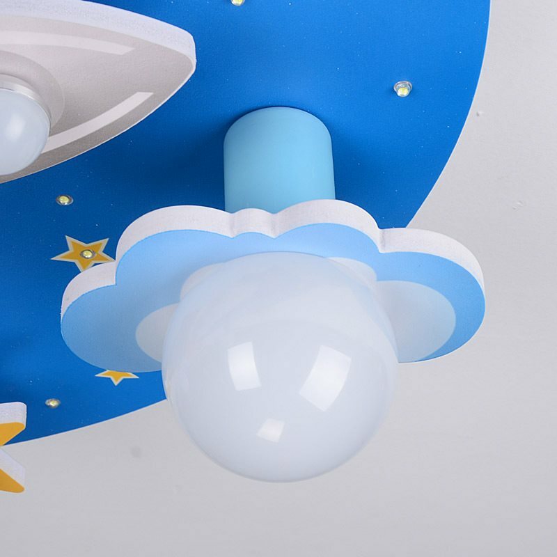 LED Modern Children's Ceiling Lamp Remote Cartoon Kids Bedroom Lighting ...