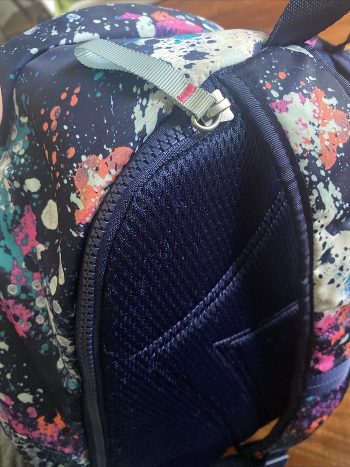 Ivivva By Lululemon Back At It Backpack Pink And Blue Paint Splash ...
