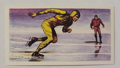 1959 Comet Sweets 2nd Series Olympic Achievements #45 Speed Skating (B ...