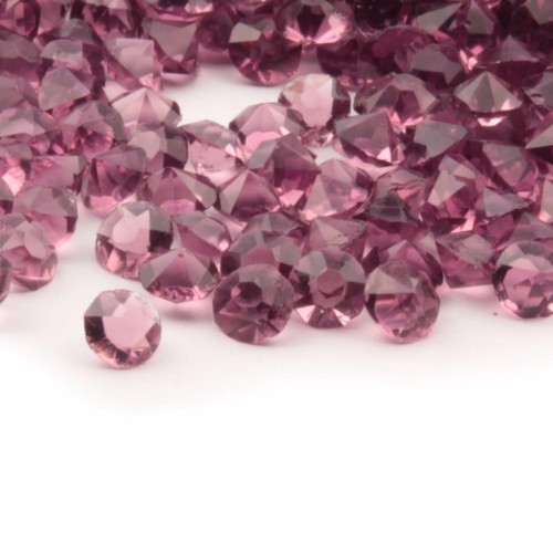 Lot (850) vintage Czech amethyst cranberry chaton cut glass rhinestones ...