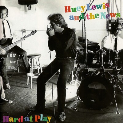 Huey Lewis & The News Hard At Play 12x12 Album Cover Replica Poster ...