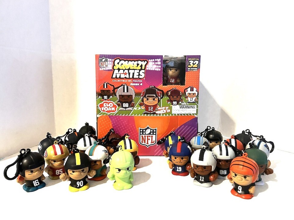 *NEW* 2021 NFL SQUEEZY MATES (YOU CHOOSE) 2.5" Squishy Keychain ...