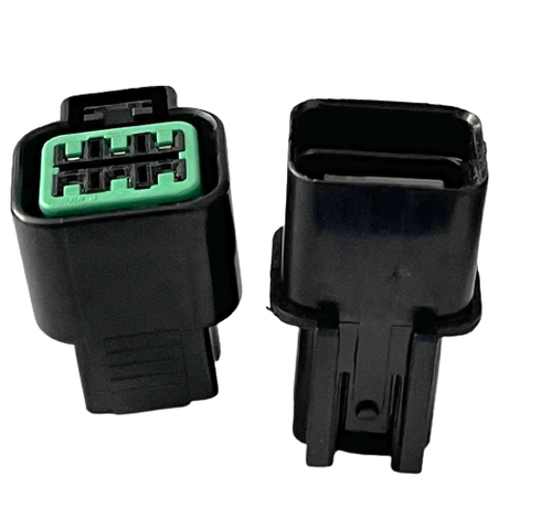 6 Pin Male Female Pre Wired Connector Plug Headlight Lamp Sensor For ...