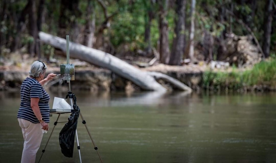 Tree Portrait Landscape painting Original Oil Shady Nook Cheryl Mahon ...