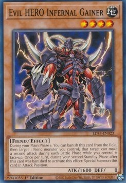 Yugioh Evil HERO Infernal Gainer LDS3-EN023 Common Englisch ...