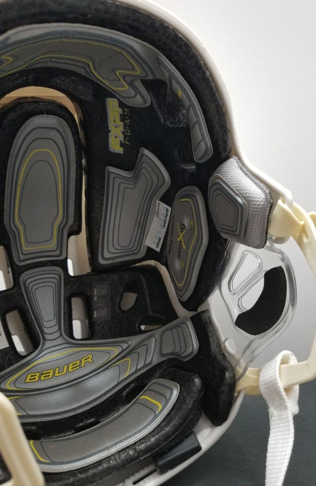 New Penguins NHL Pro Stock Bauer 9900 White Ice Hockey Helmet Small | eBay