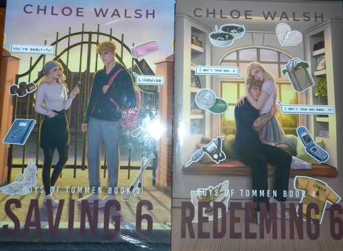 Chloe Walsh 2 Book Set Saving 6 Redeeming 6 Eternal Embers Boys Of ...