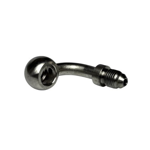 AN3 90 Degree To 10mm Banjo Stainless Steel Hydraulic Fitting Brake ...