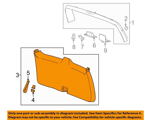GM OEM 15-20 Escalade ESV Lift Gate Interior Trim-Lower Trim Panel ...