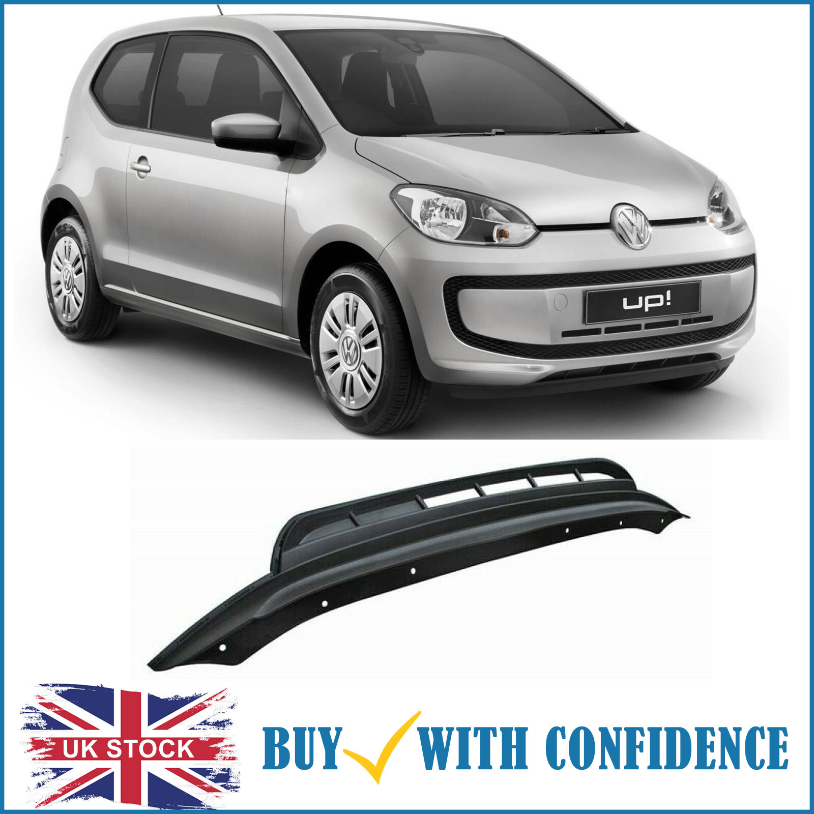 VW Up Front Bumper Spoiler 2012-2016 UK Stock | eBay