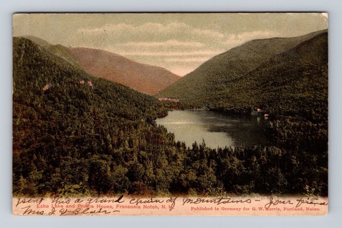 Franconia Notch NH-New Hampshire, Echo Lake, Profile House, Vintage ...