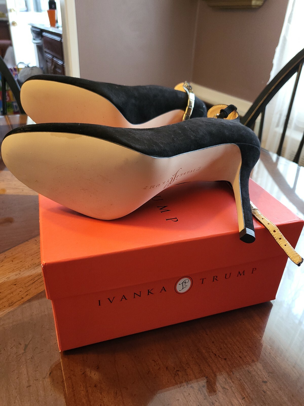 Ivanka trump shoes Black Suede 9m | eBay
