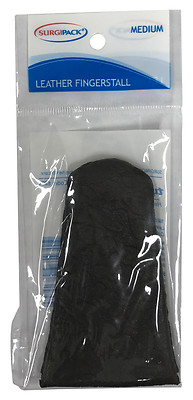 Leather Fingerstall MEDIUM Finger Stall Protector Adjustable | eBay ...