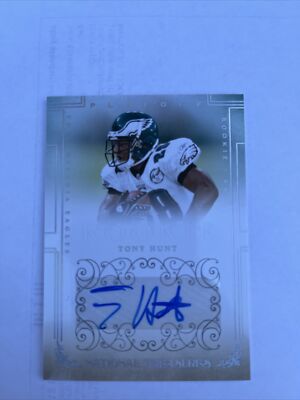 2007 Playoff National Treasures Gold Rookie Tony Hunt RC Auto 21/49 ...