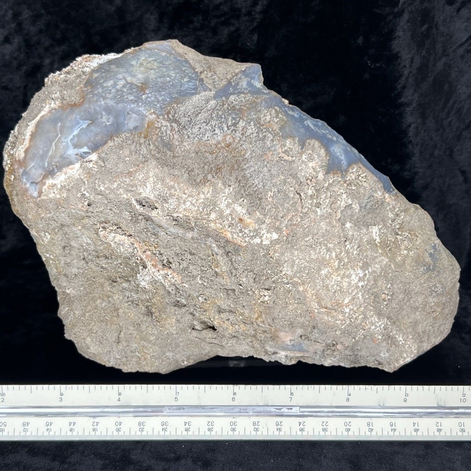 8-1/3" Quality Blue Chalcedony Agate Chert Lapidary Rough Natural ...