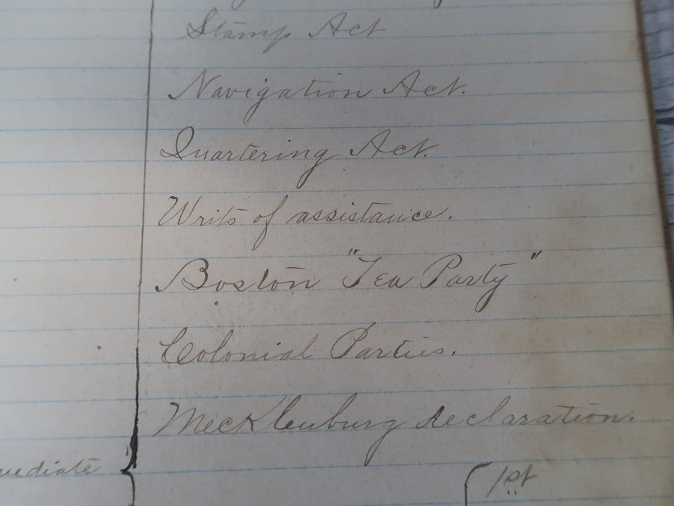 1890's 1900's school teachers notebook journal record book Blackmer ...