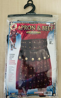 Brown Ancient Roman Apron & Belt Accessory Halloween Costume New | eBay