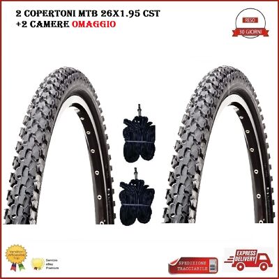 2 Copertoni Mtb 26 CST C1027 26x1.95 53-559 Bici Mountain Bike Gomma ...