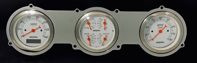 1962 1963 Ford Fairlane 3 Gauge Dash Panel Quad Style Programmable ...