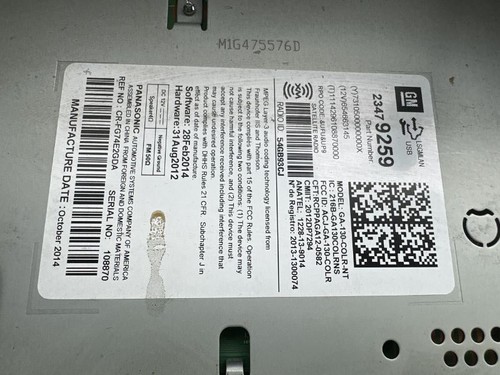 Audio Equipment Radio Receiver With Mylink AM-FM-MP3-USB Fits 15 CAMARO ...