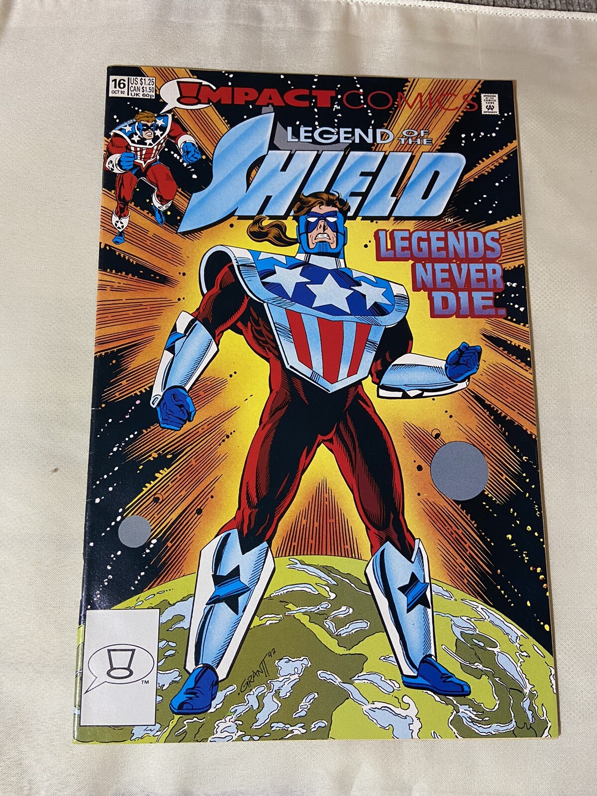 Legend of the Shield, The #16 Impact Comics Grant Miehm October 1992 ...