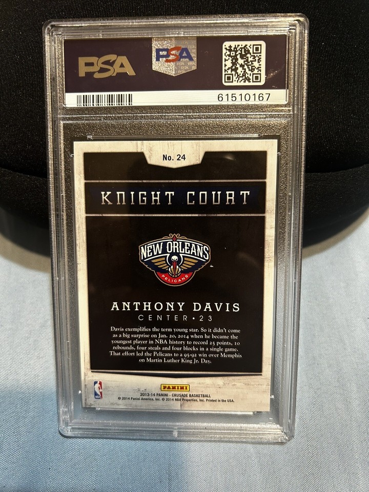 2013 PANINI CRUSADE ANTHONY DAVIS KNIGHT COURT PSA 9 POP 2 | eBay