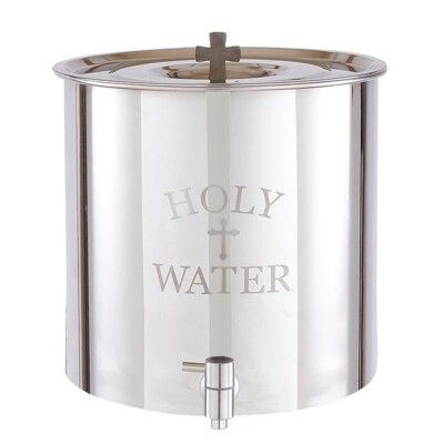 Holy Water Receptacle 5 Gallons Stainless Steel New | eBay